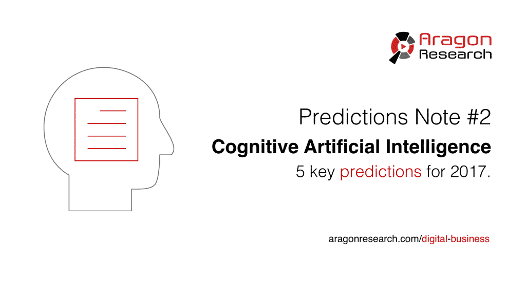 Predictions for Cognitive Artificial Intelligence (AI), 2017 Predictions for Cognitive Artificial Intelligence (AI), 2017
