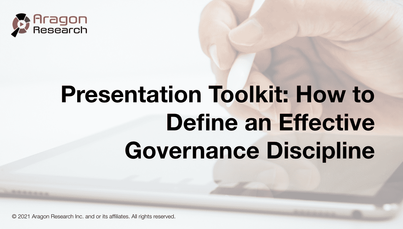 Presentation Toolkit: How to Define an Effective Governance Discipline